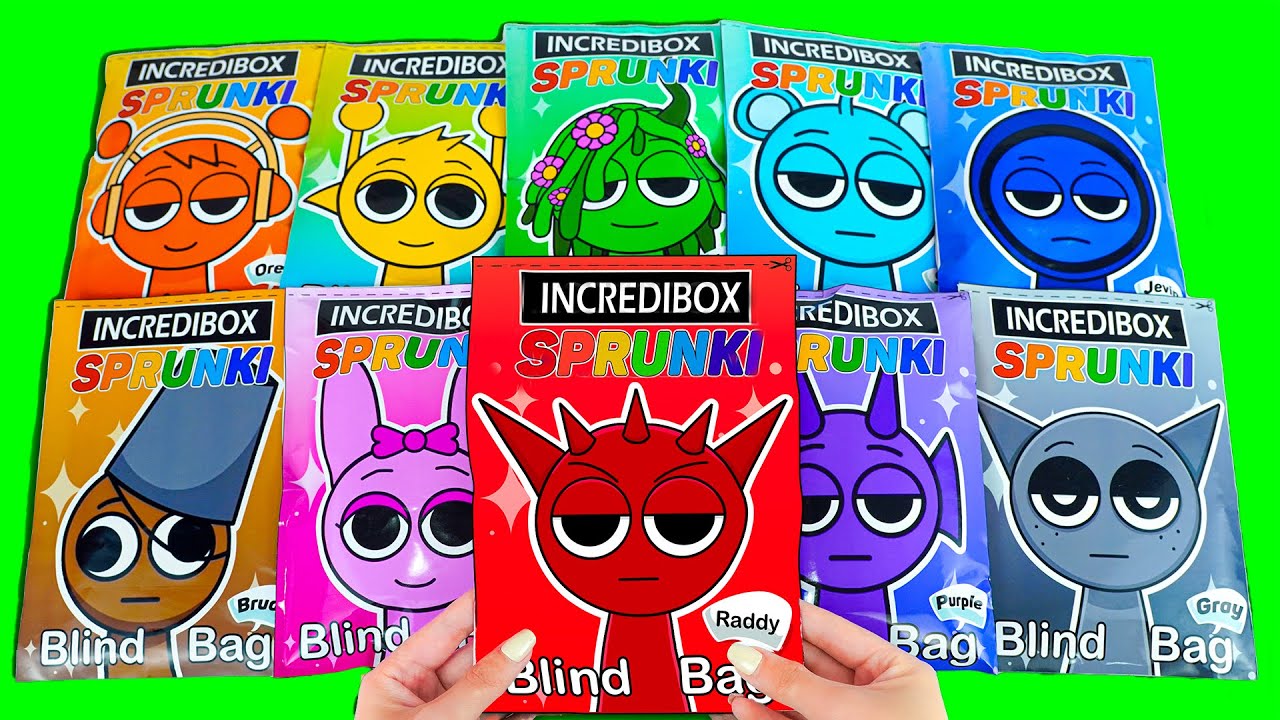 🌈SPRUNKI Blind Bag Compilation Orange, Gray, Purple, Blue | ASMR Phase ...