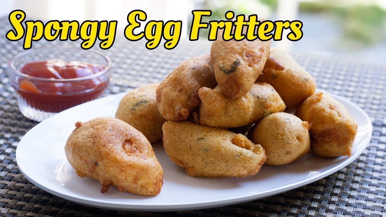 Spongy Egg Fritters | Egg Fritters - YouTube