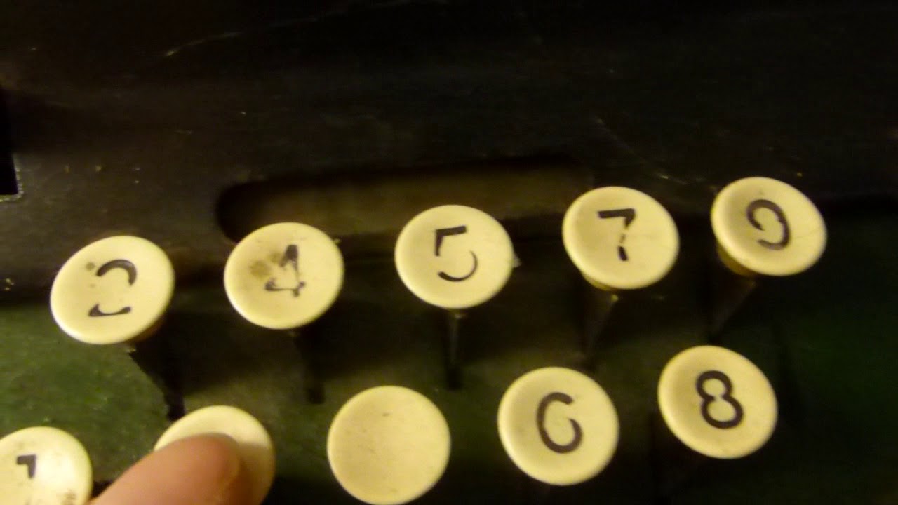 Adding machine printer DALTON - YouTube