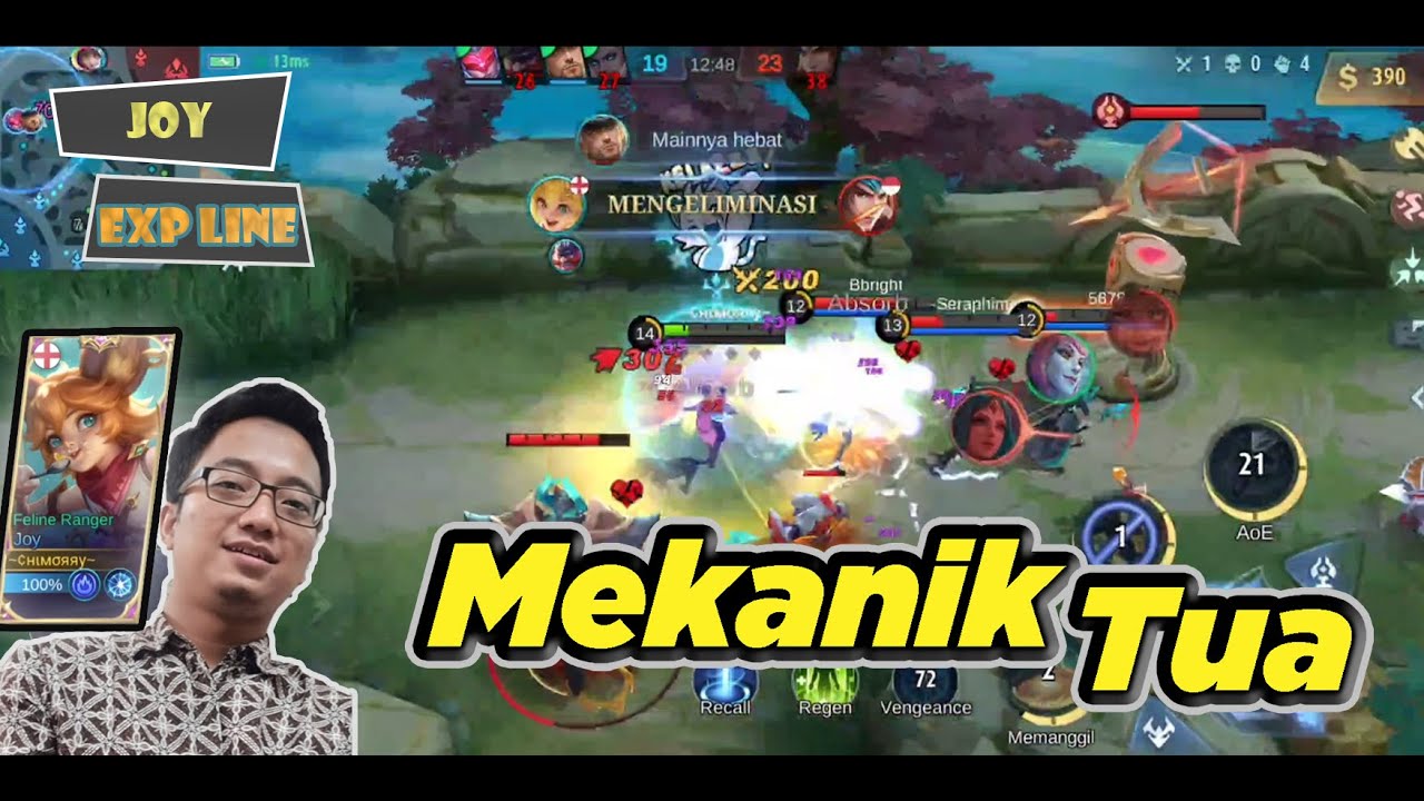 Joy EXP Line Hero banyak DASH - Mobile Legends - YouTube