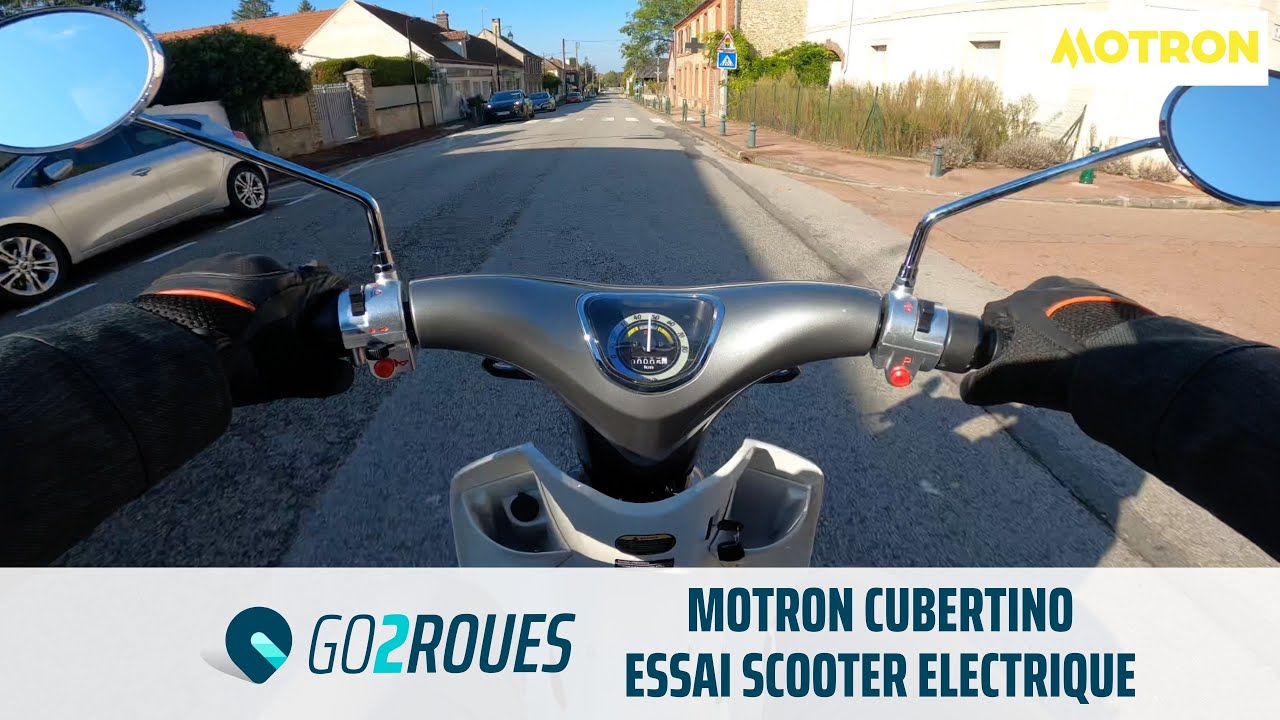 Motron Cubertino - Essai Scooter Electrique 50 - YouTube