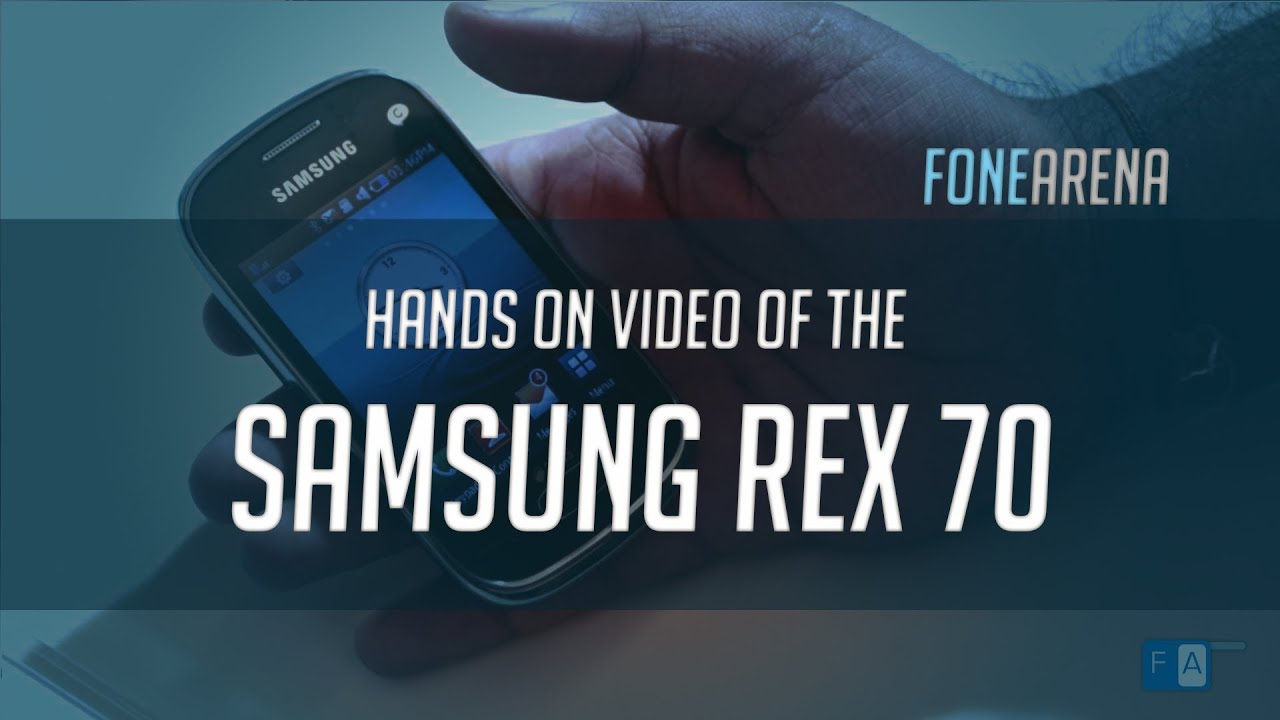 Samsung REX 70 hands on - YouTube