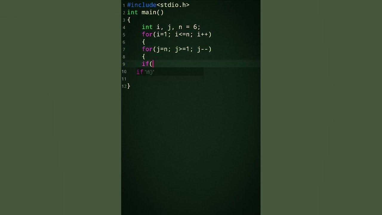116 C Language Tutorial👨🏫📓 C Pattern Programsshorts Coding Youtube