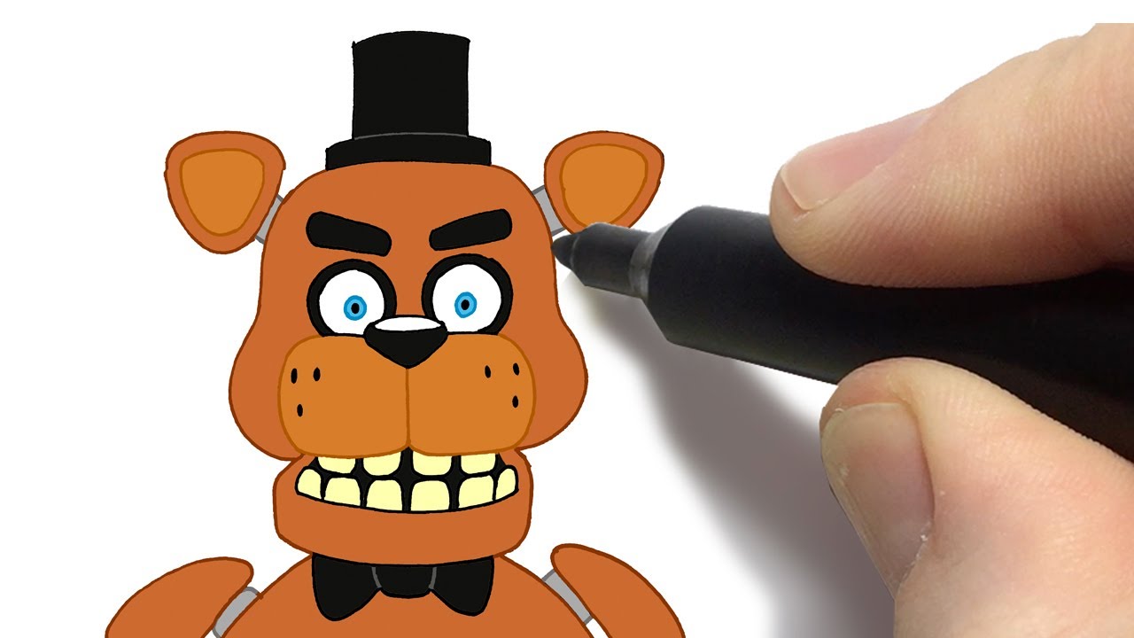 How to Draw Freddy from FNAF - YouTube