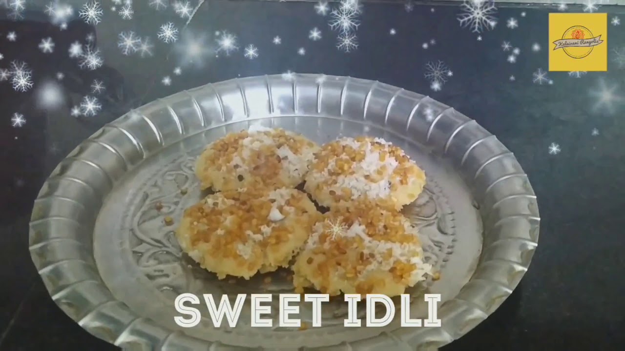 இனிப்பு இட்லி | Sweet Idli | Jaggery Idli | idli stuffed with coconut ...