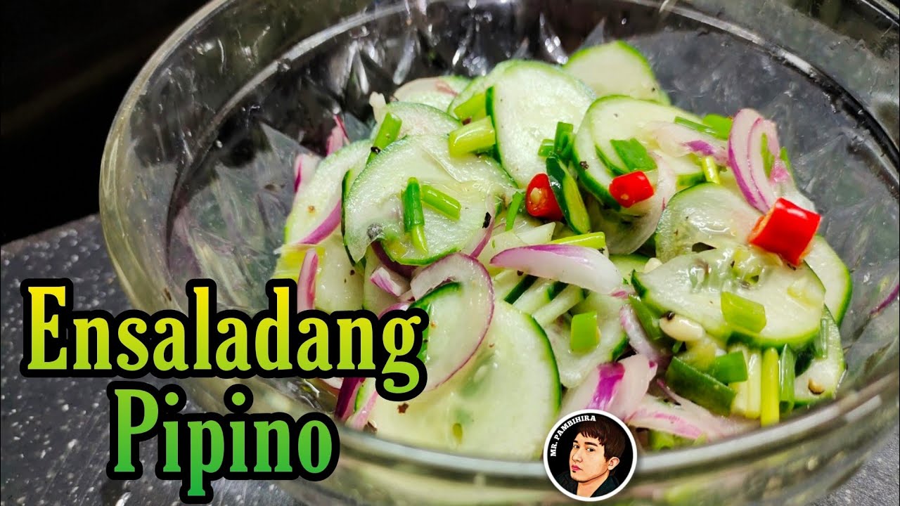 Ensaladang Pipino | Filipino Cucumber Salad - YouTube