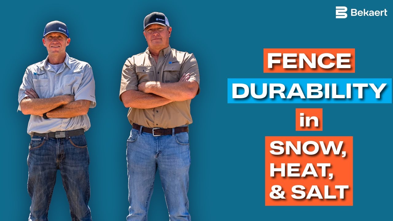 Fence Durability in Snow, Heat & Salt | Bekaert Fencing - YouTube