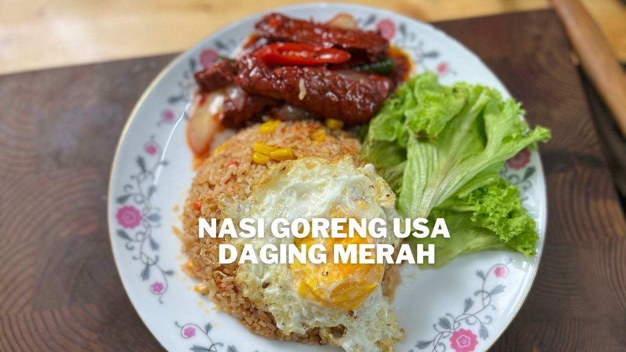 Nasi Goreng USA Daging Merah Ala Gerai | - YouTube