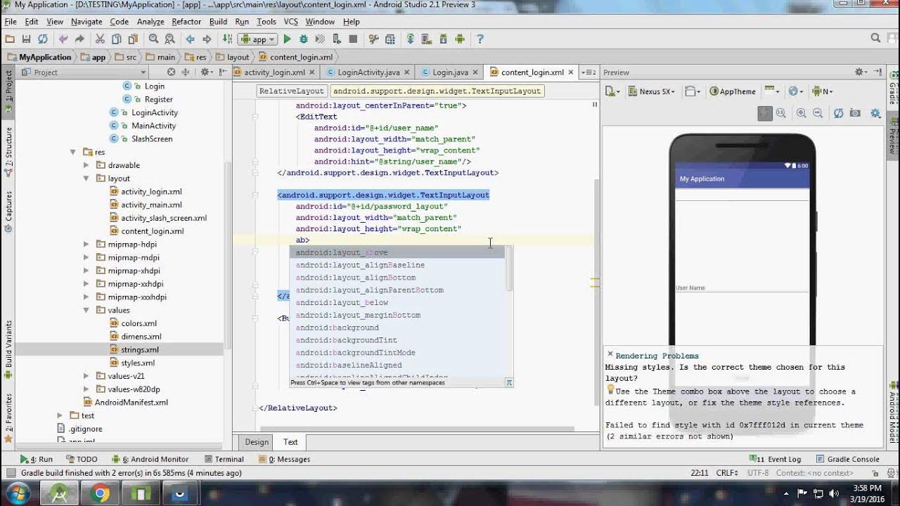 Android Tutorial 6 # Android Fragment - Session one Android Studio 2.1 - YouTube
