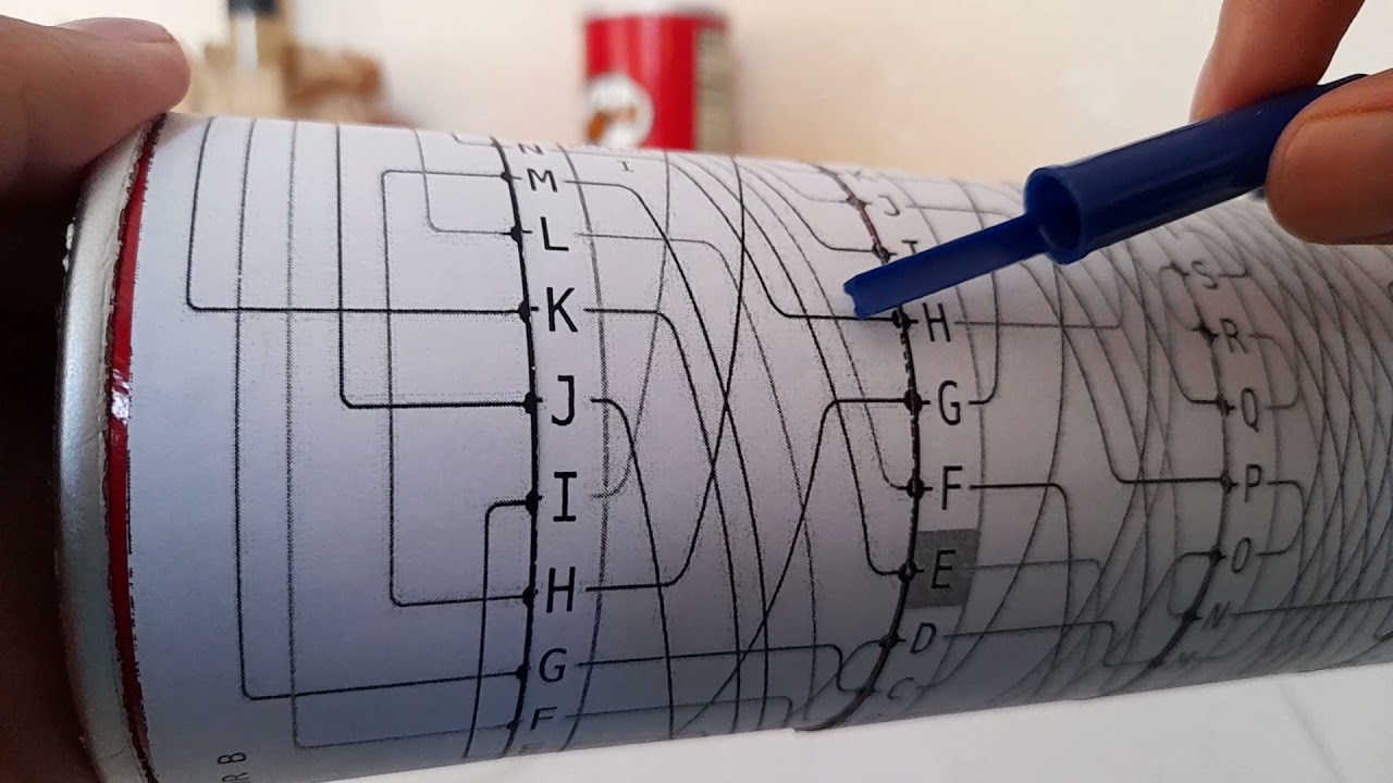 Maquina Enigma de pringles casera - YouTube