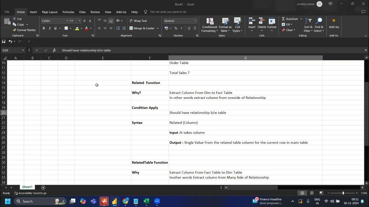 Mastering RELATED and RELATEDTABLE Functions in DAX - YouTube