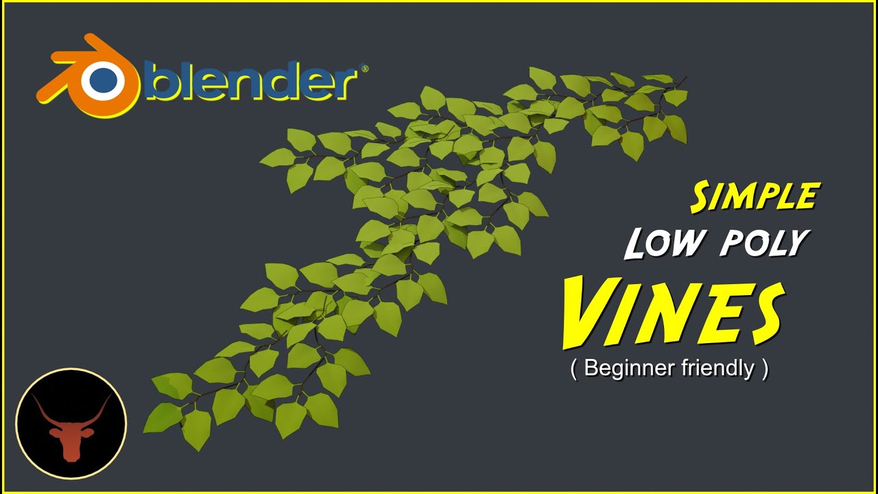 [Blender] Low Poly, manual IVY creation - Beginner Friendly, Simple ...