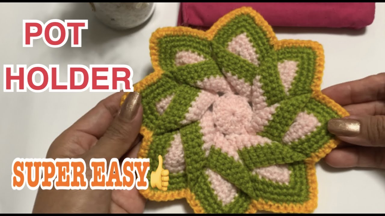 [CROCHET/GANTSILYO] PAANO GUMAWA NG POTHOLDER - YouTube