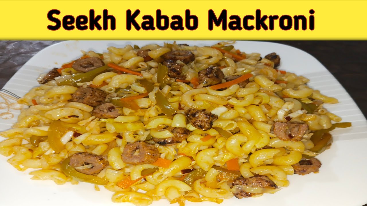 Very Easy & Delicious Seekh Kabab Mackroni | Mackroni Recipe | Pasta ...