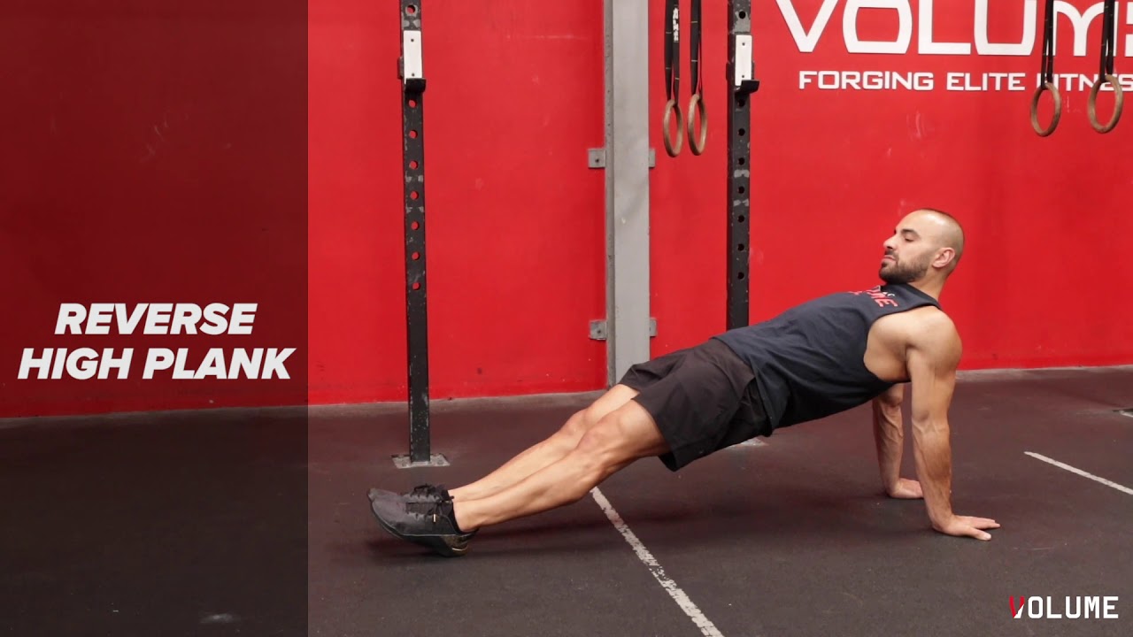 reverse high plank - YouTube