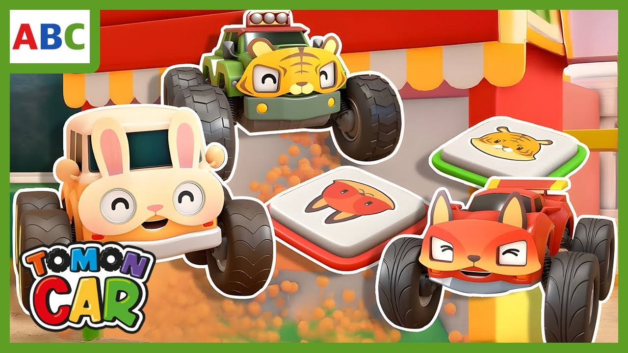 😼🐰🦊 Guess what this animal is! Tomoncar friends in mask! | Tomoncar ABC ...