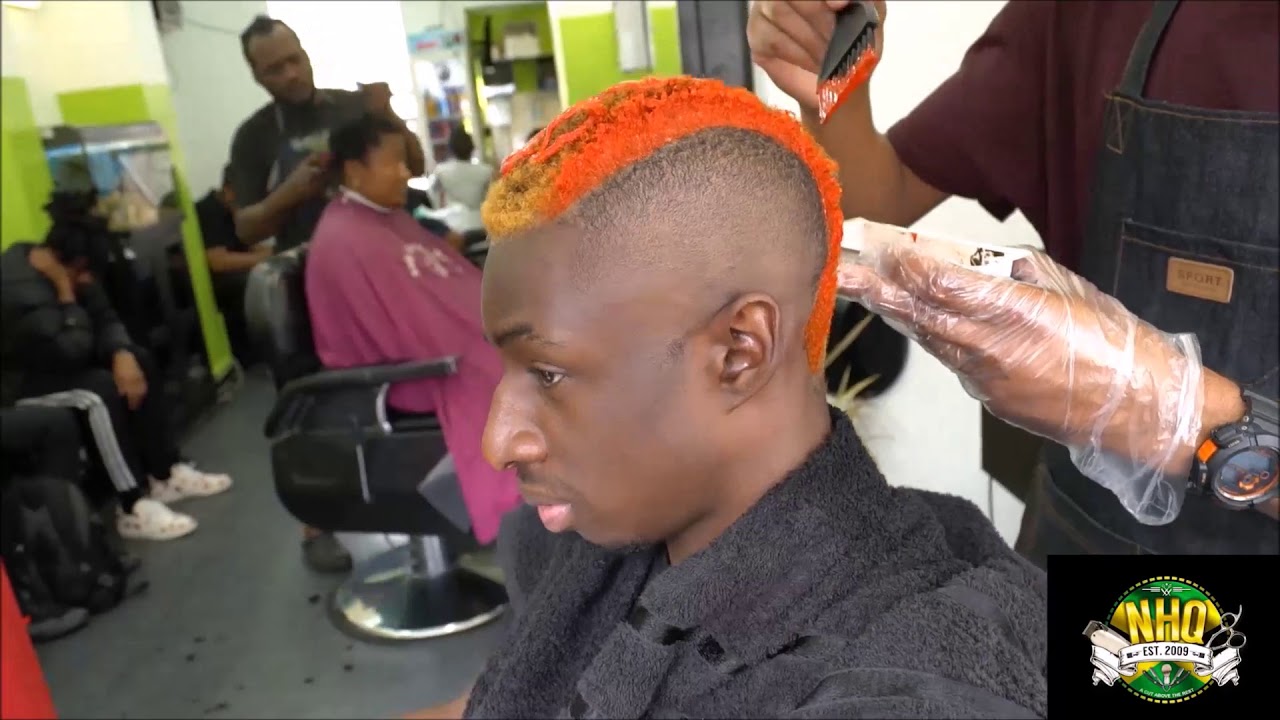TOBJIZZLE'S CUT AND DYE BY BARBER NICK - YouTube