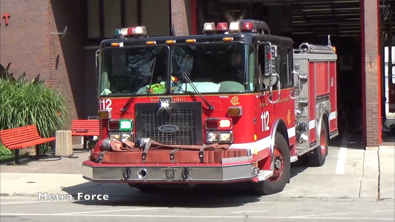Chicago Fire Dept Engine 112 Responding - YouTube