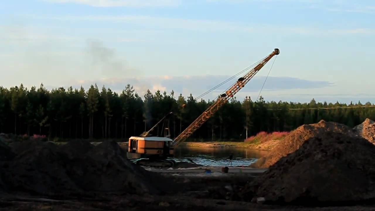 cable excavator - YouTube