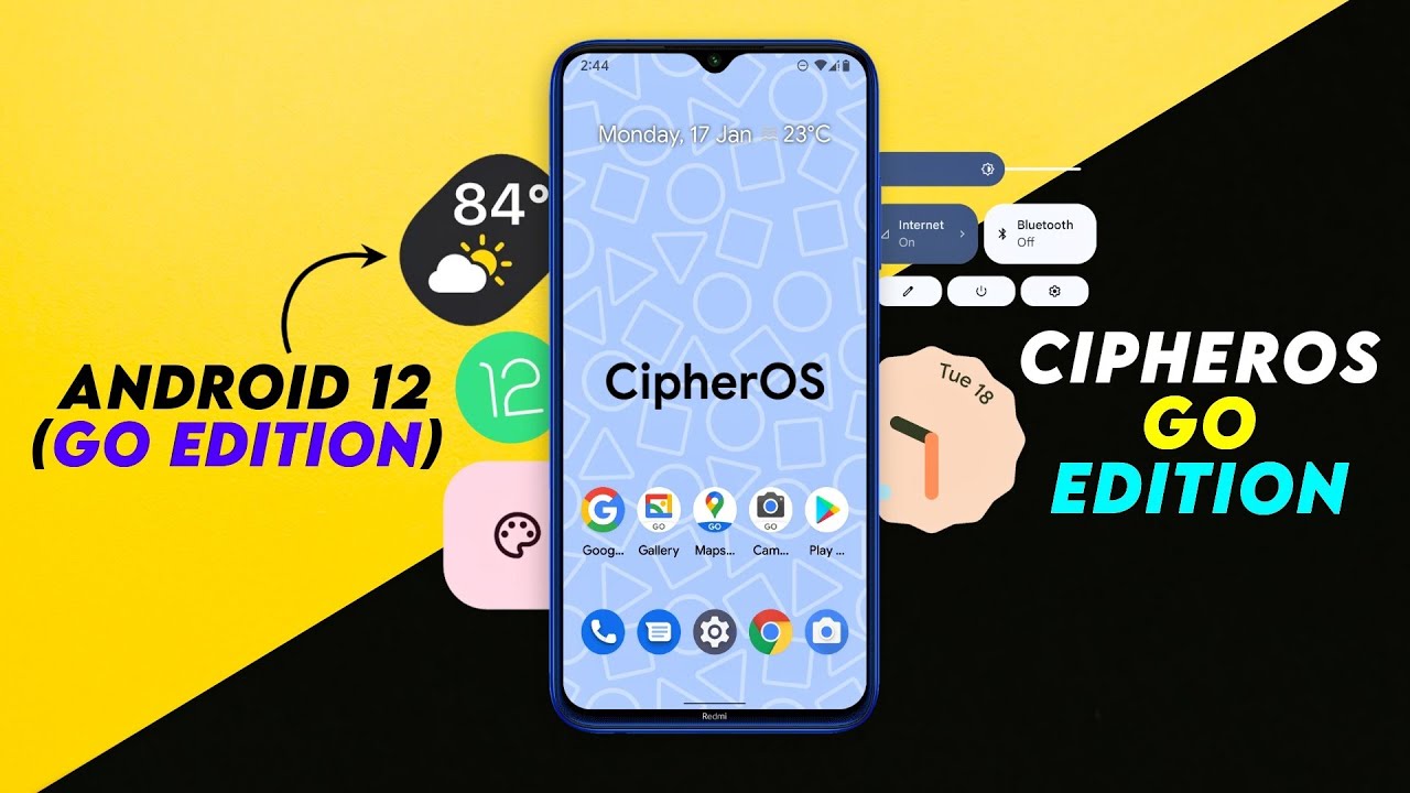 CipherOS GO Edition - Android 12 (Go Edition) for 2GB Ram Devices - YouTube