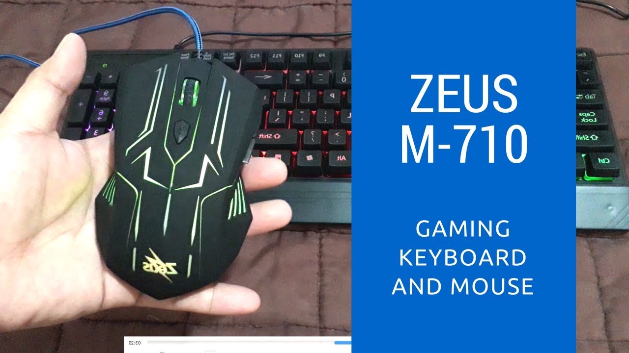 Zeus M-710: The Best Gaming Mouse and Keyboard in Lazada? - YouTube