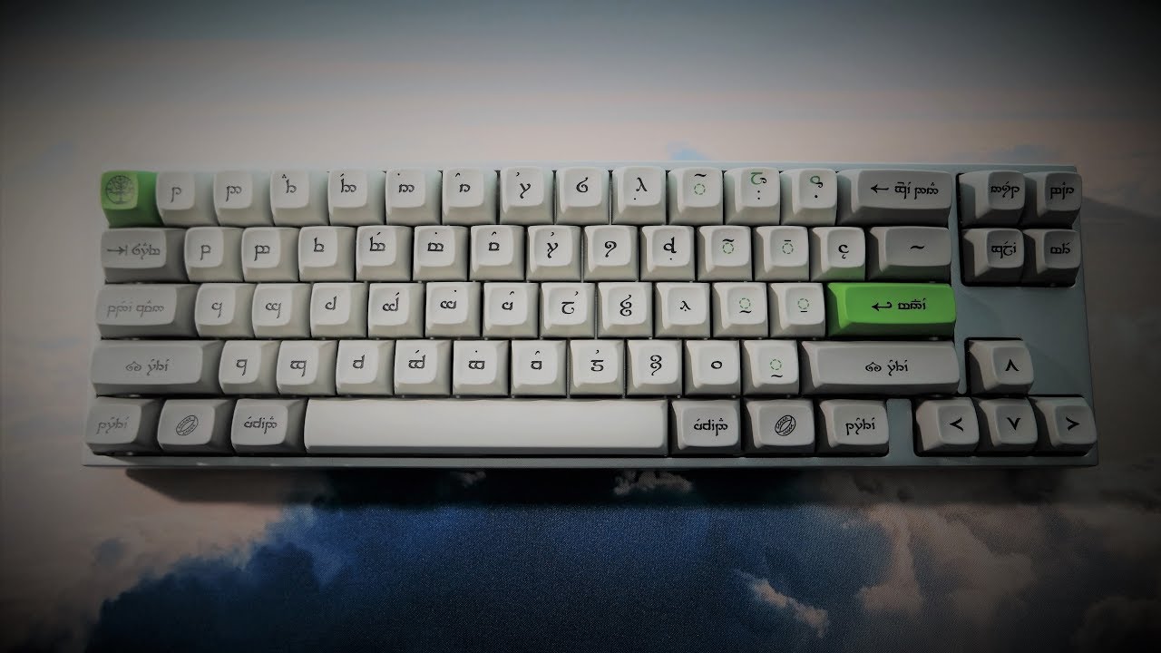 /dev/tty Elven Kit with Tealios on VA68M Typing - YouTube