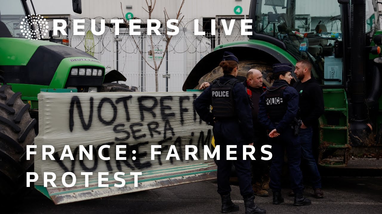 LIVE: French farmers block entrance to Europe's largest wholesale ...