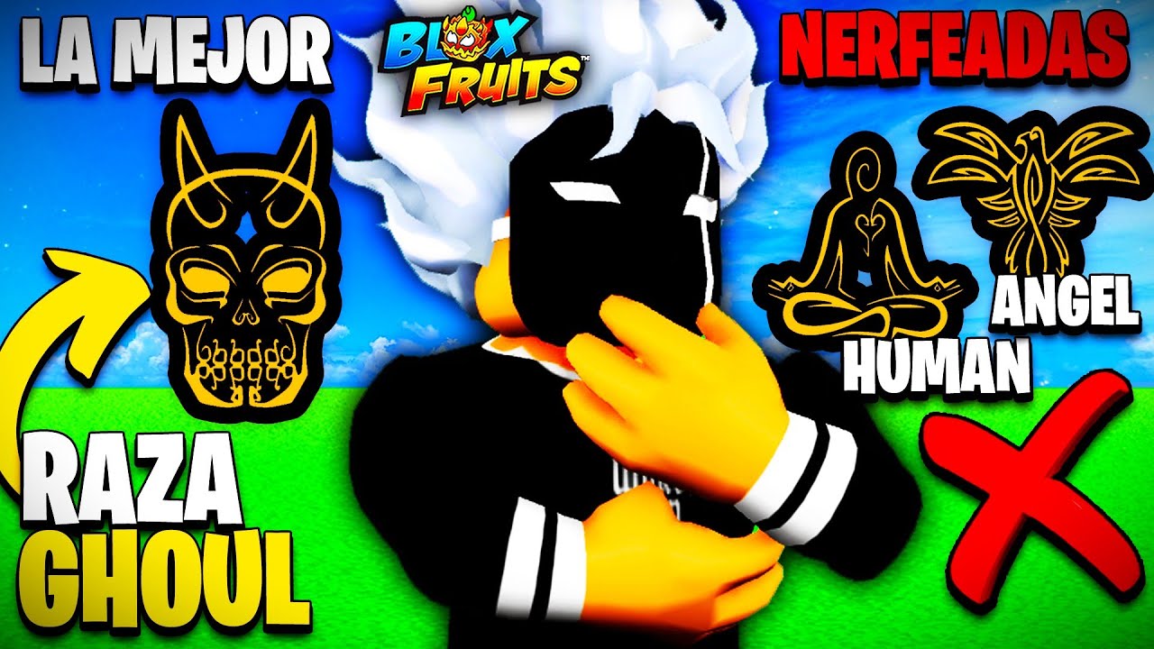ADIÓS RAZA HUMAN y ANGEL...💀 ¡RAZA GHOUL y CYBORG OP!🥵 Blox Fruits ...