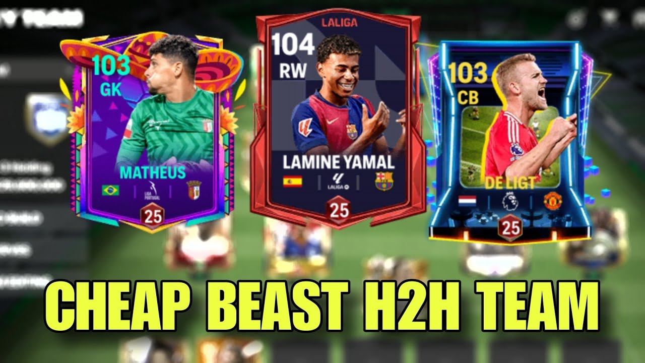 CHEAPBEAST TEAM FC MOBILE UPGRADE || BEST TEAM IN H2H - YouTube