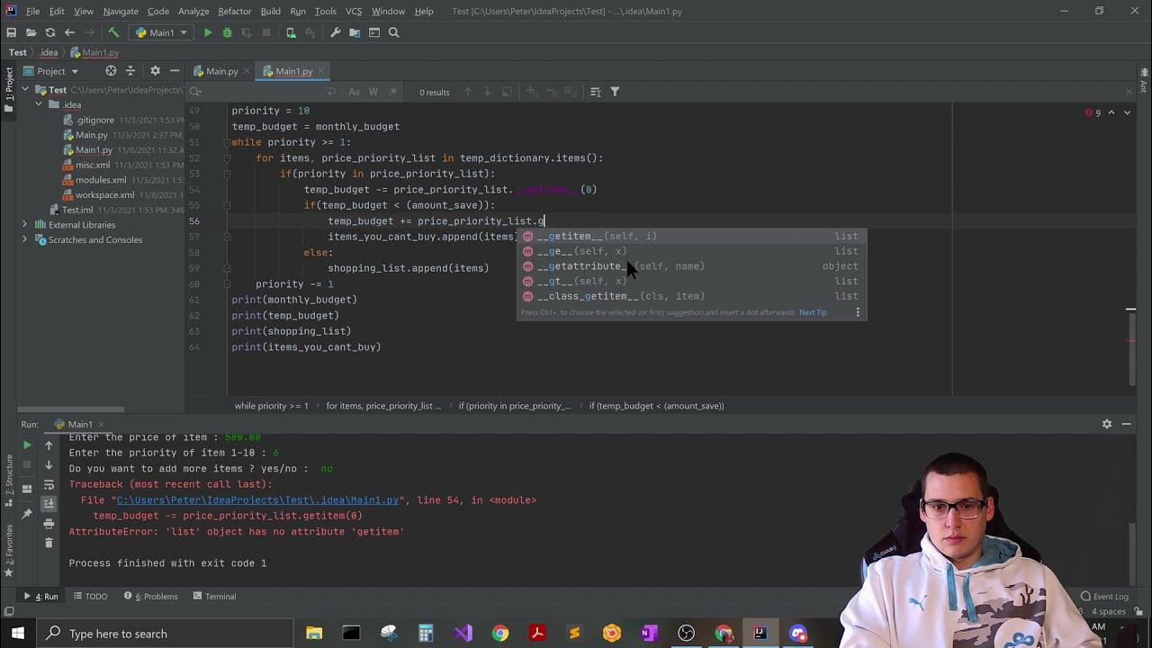 Monthly Budget Python - YouTube