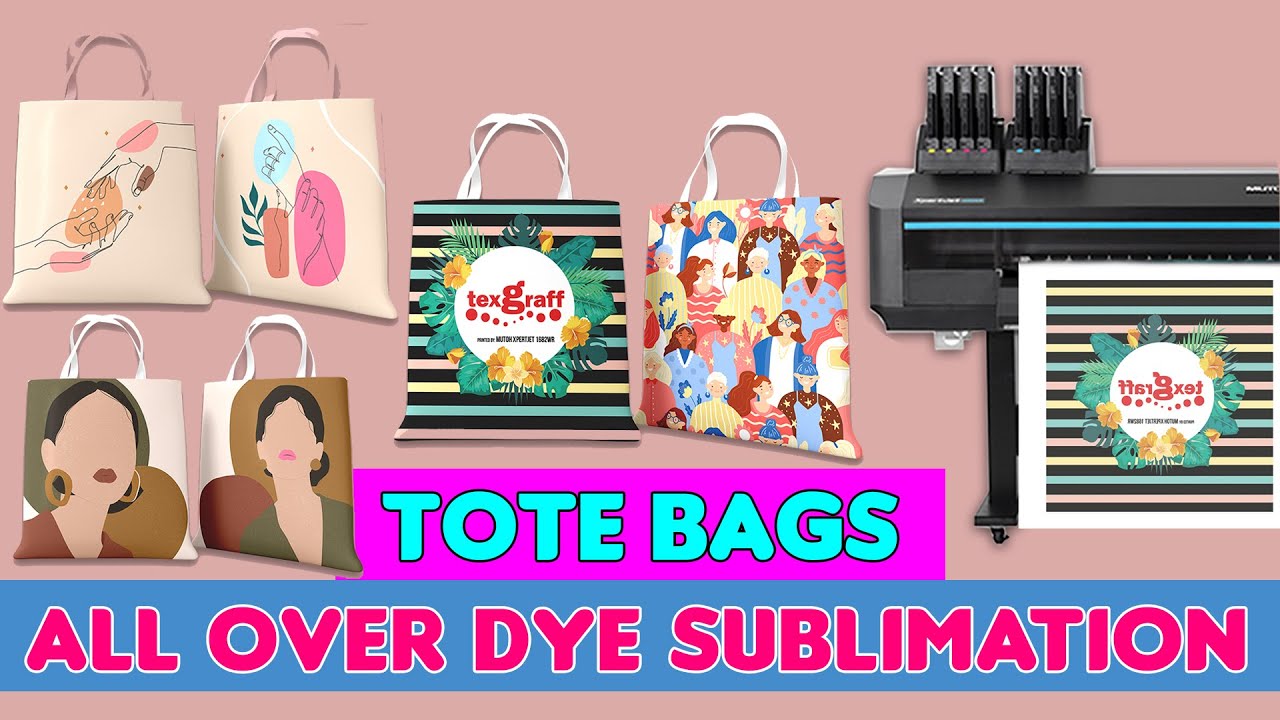 Full Sublimation Printing on Ordinary Non-Woven Eco Bags - YouTube