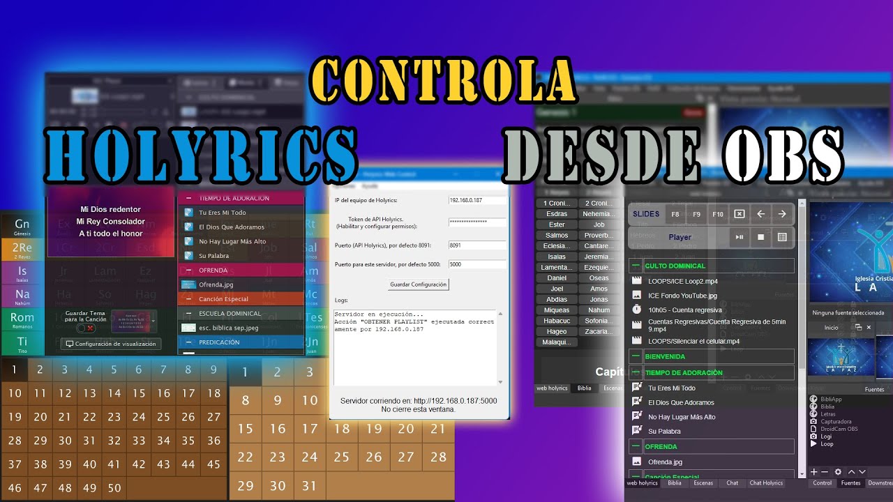 Controla Holyrics desde OBS | Holyrics Web control V2 | Guía y ...