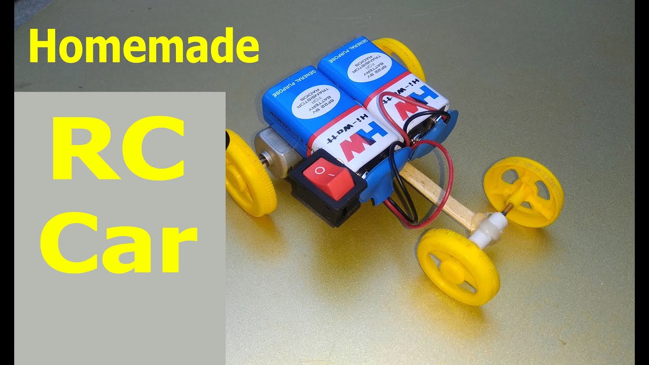 How To Make a Car With DC Motor and Battery - YouTube