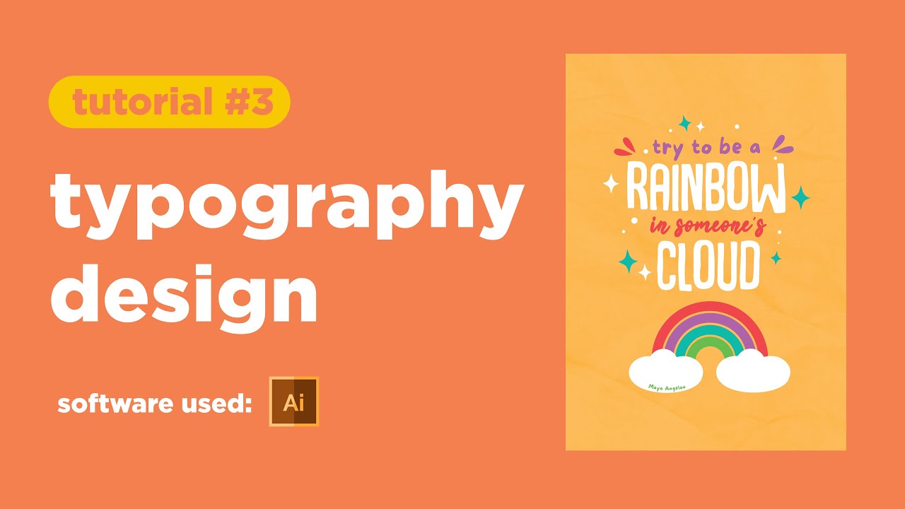Quotes Typography Design Tutorial: Adobe Illustrator - YouTube