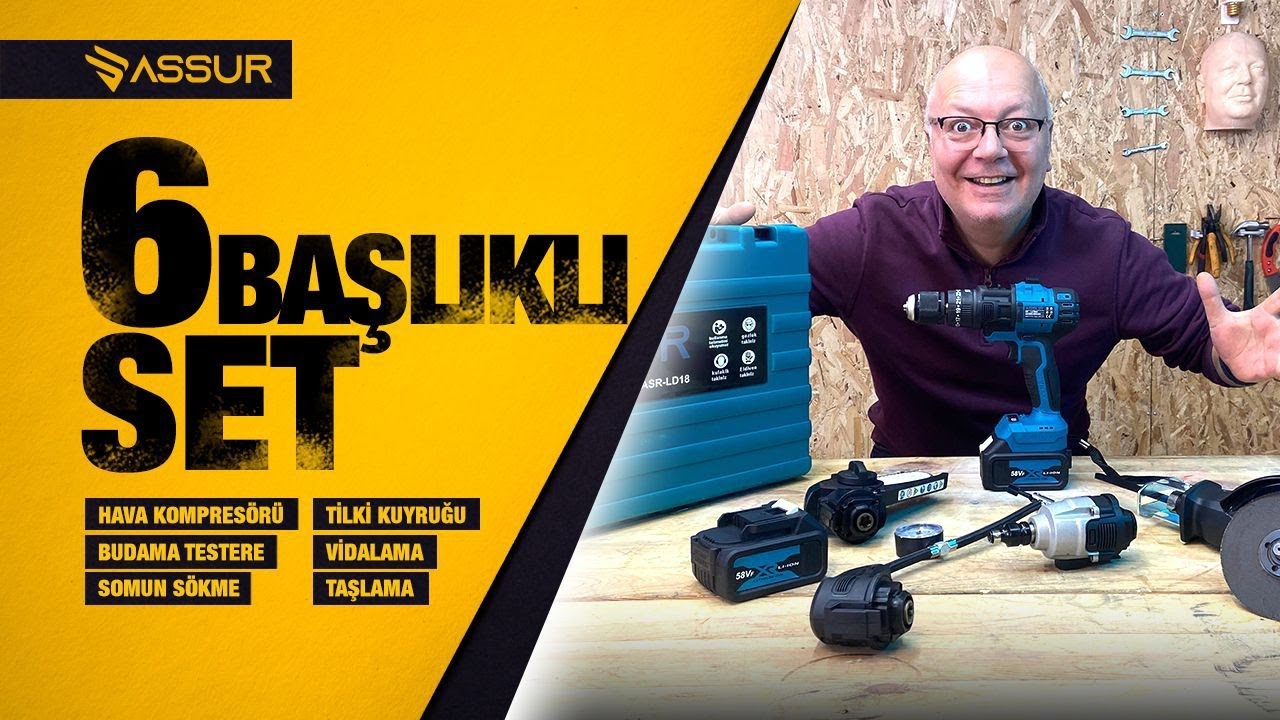 Assur 6 Başlıklı Matkap Seti - Serdar Başkan Tanıtıyor - YouTube