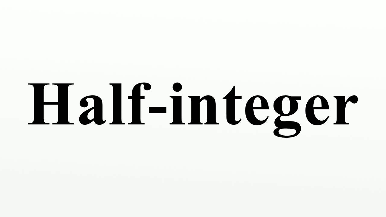 Half-integer - YouTube