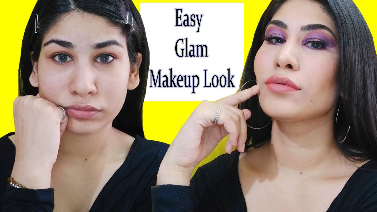 GLAM MAKEUP LOOK || QUICK AND EASY || KAURLIFTS - YouTube