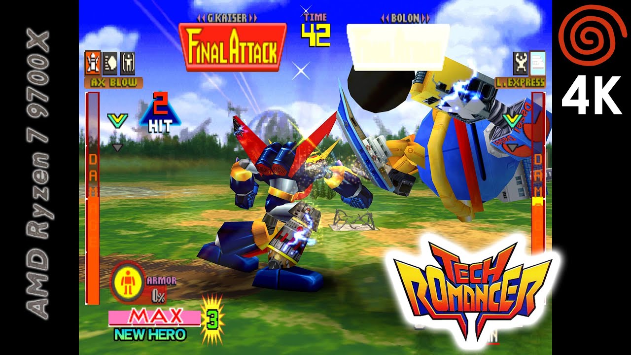 Tech Romancer (4K / 2160p) | Redream Emulator (Premium) on PC | Sega Dreamcast - YouTube