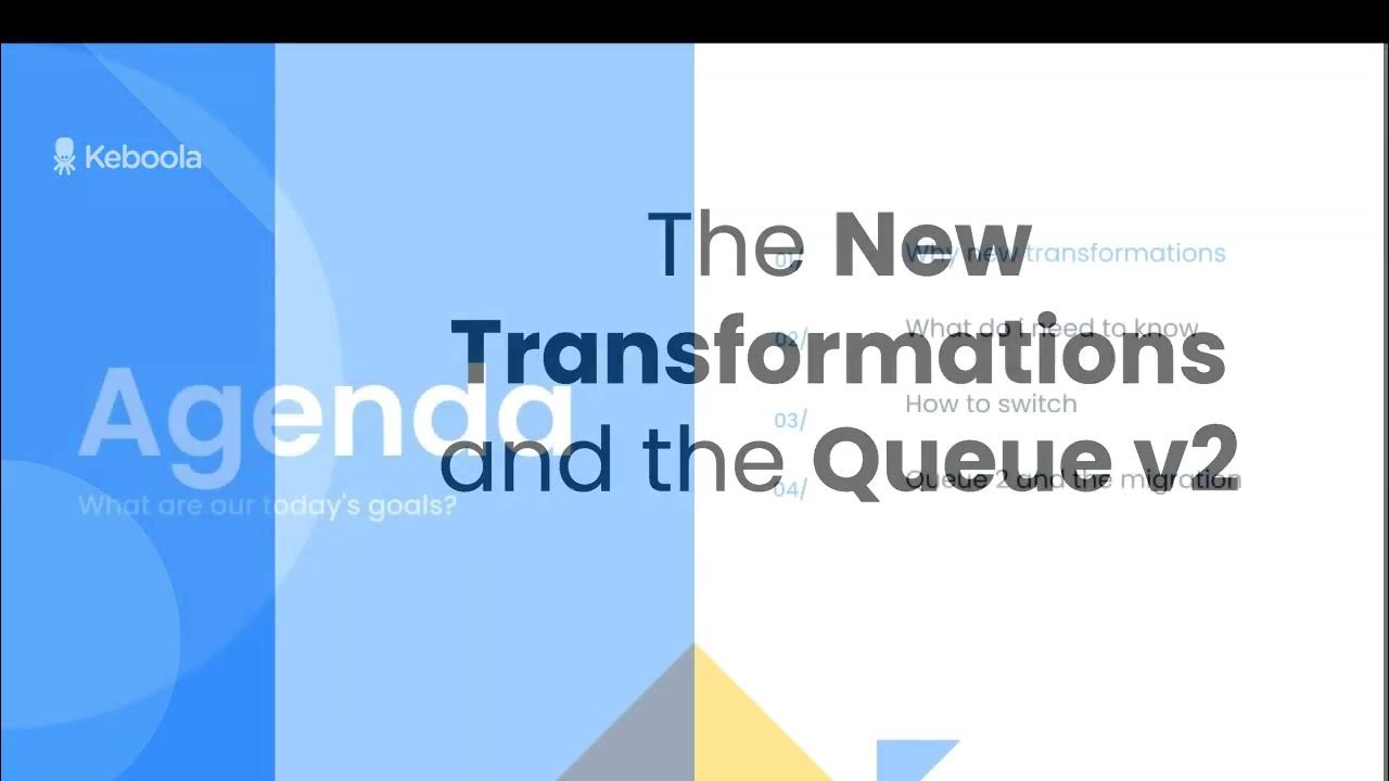 New Keboola Transformations (V2) and Queue V2 - YouTube