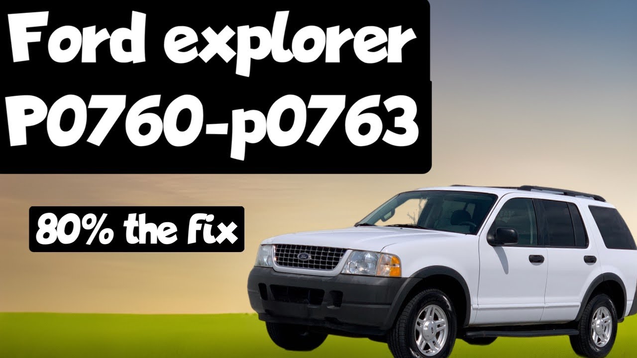2003 ford explorer p0760-p0763 codes. (99% the fix - YouTube