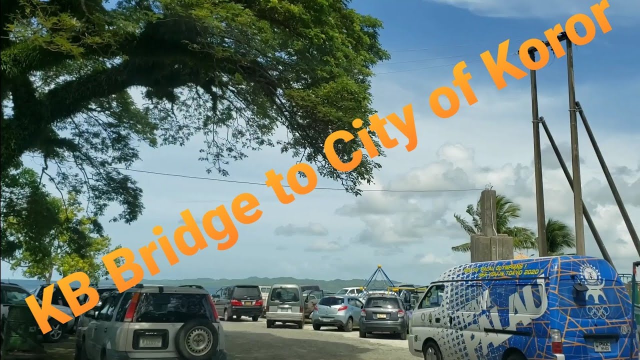 Palau KB Bridge to the city of Koror - YouTube