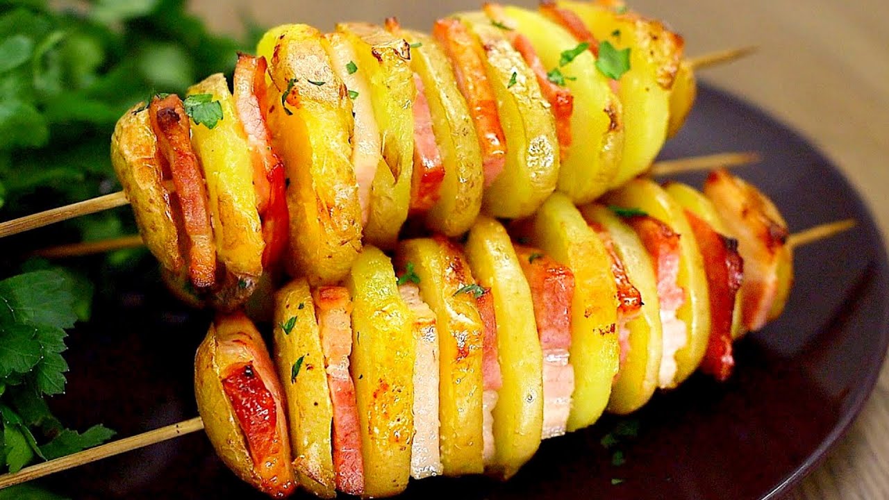 Potato with Ham in the Oven! Easy and delicious 🤤 - YouTube
