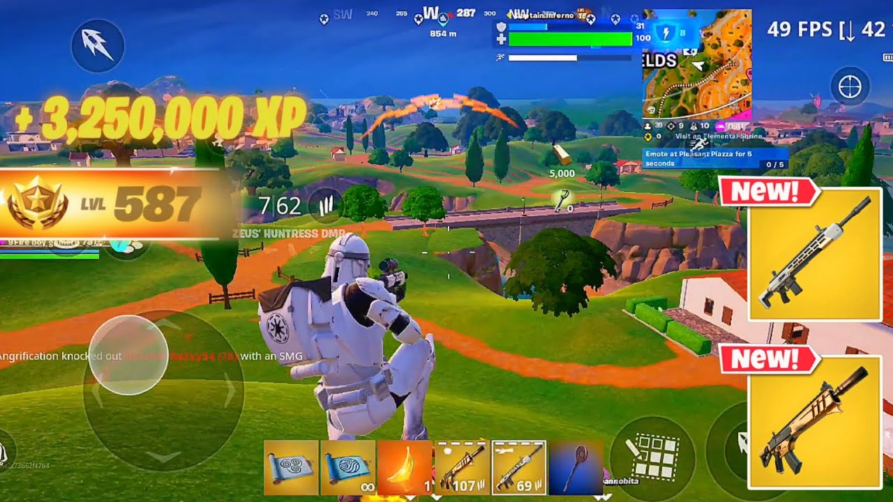 Samsung S23 Ultra 60 FPS Fortnite Mobile Gameplay *27 Elims Dub!, Unlimited Xp Map!, Clone ...