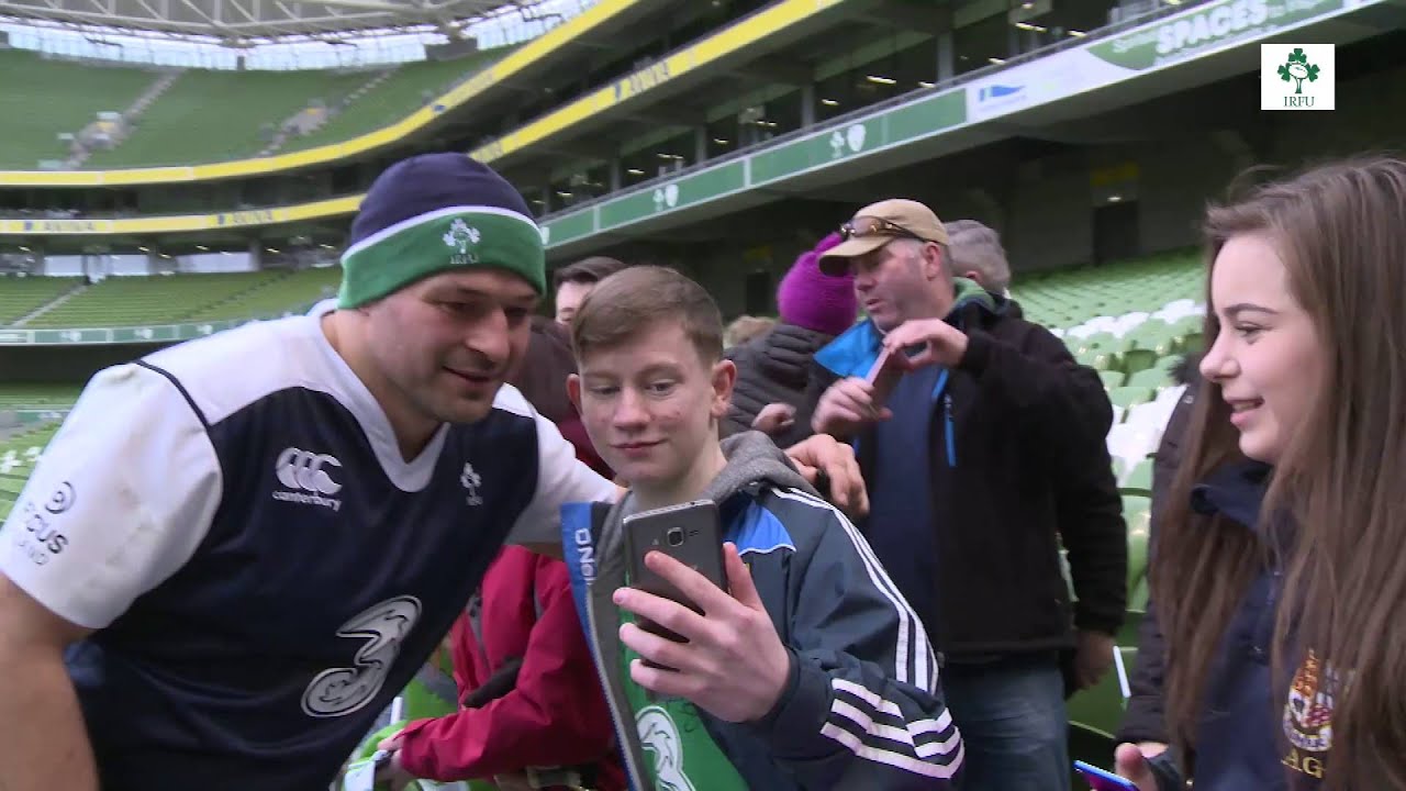 Irish Rugby TV: Ireland Open Training Session At Aviva Stadium - YouTube