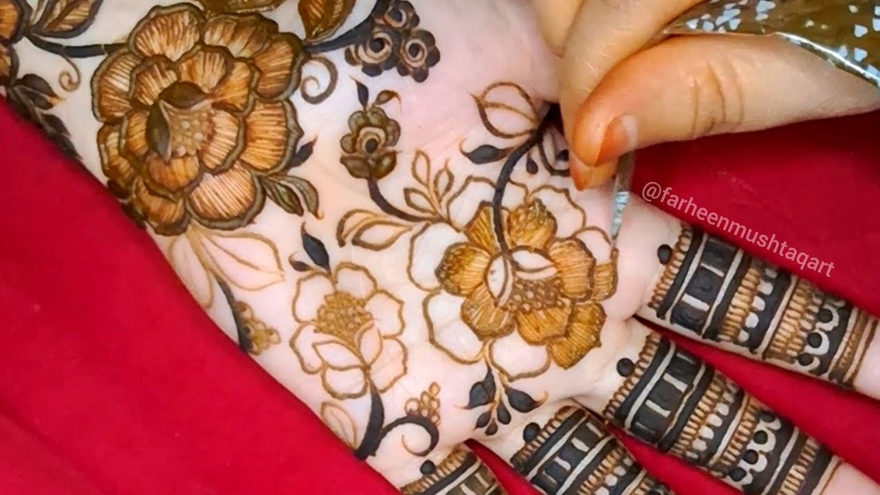 Trending Khaliji Mehndi Design | Front Hand Dubai Mehndi Design ...