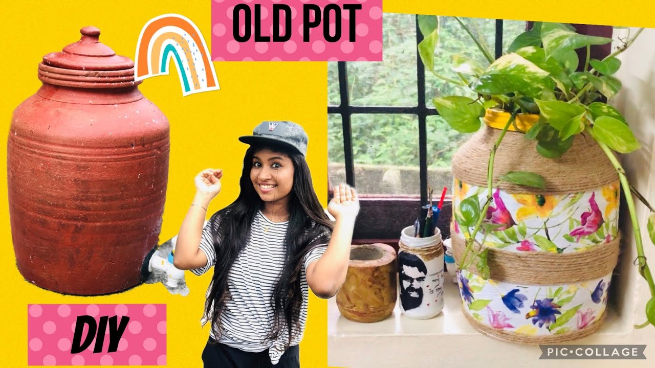 Home decor using kooja/Easy DIY home decor using pot/krish wizzarts ...
