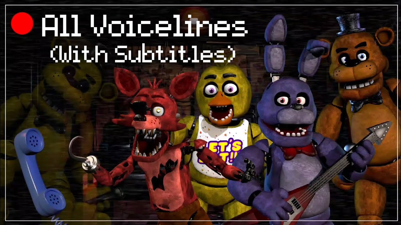 Five Nights at Freddy's - All Voicelines (With Subtitles) - YouTube