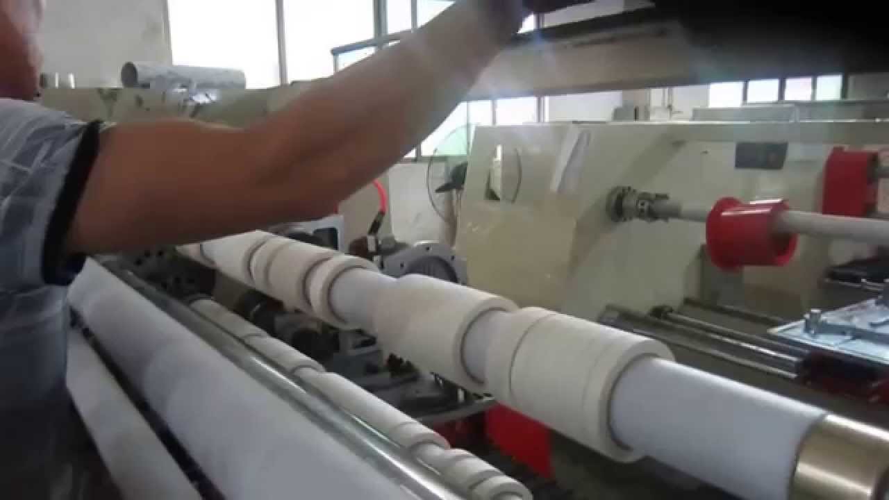 XW-706 Rotary Four Shaft Automatic Tape Cutting Machine - YouTube