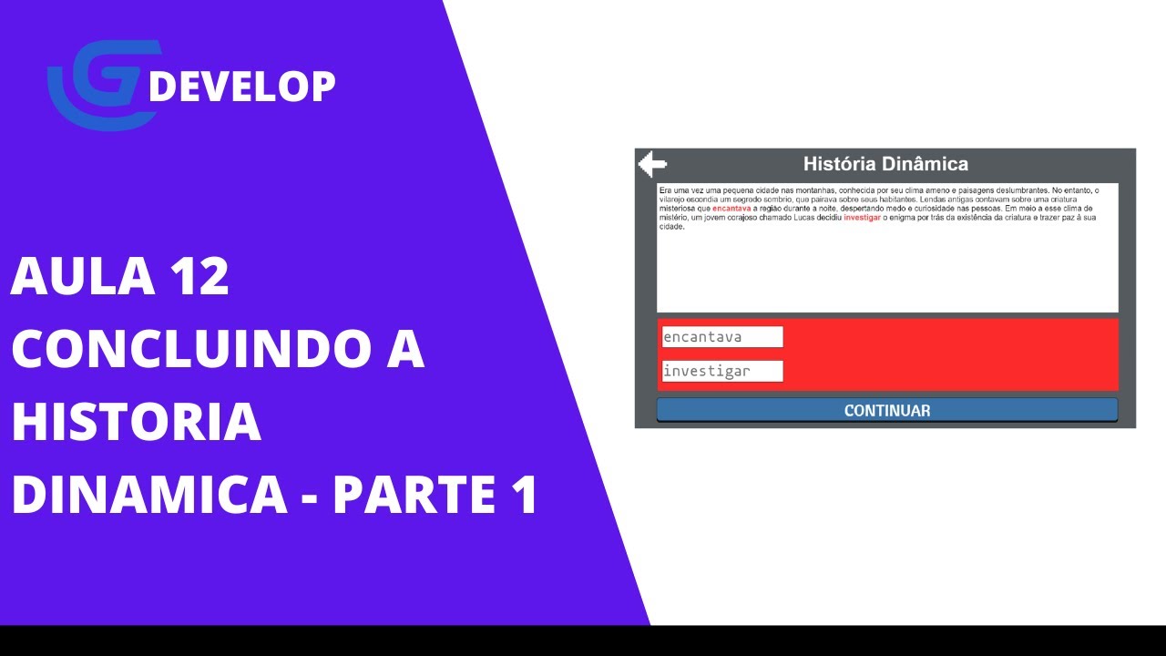 GDevelop - Quiz - Aula 12 - Parte 1 - YouTube
