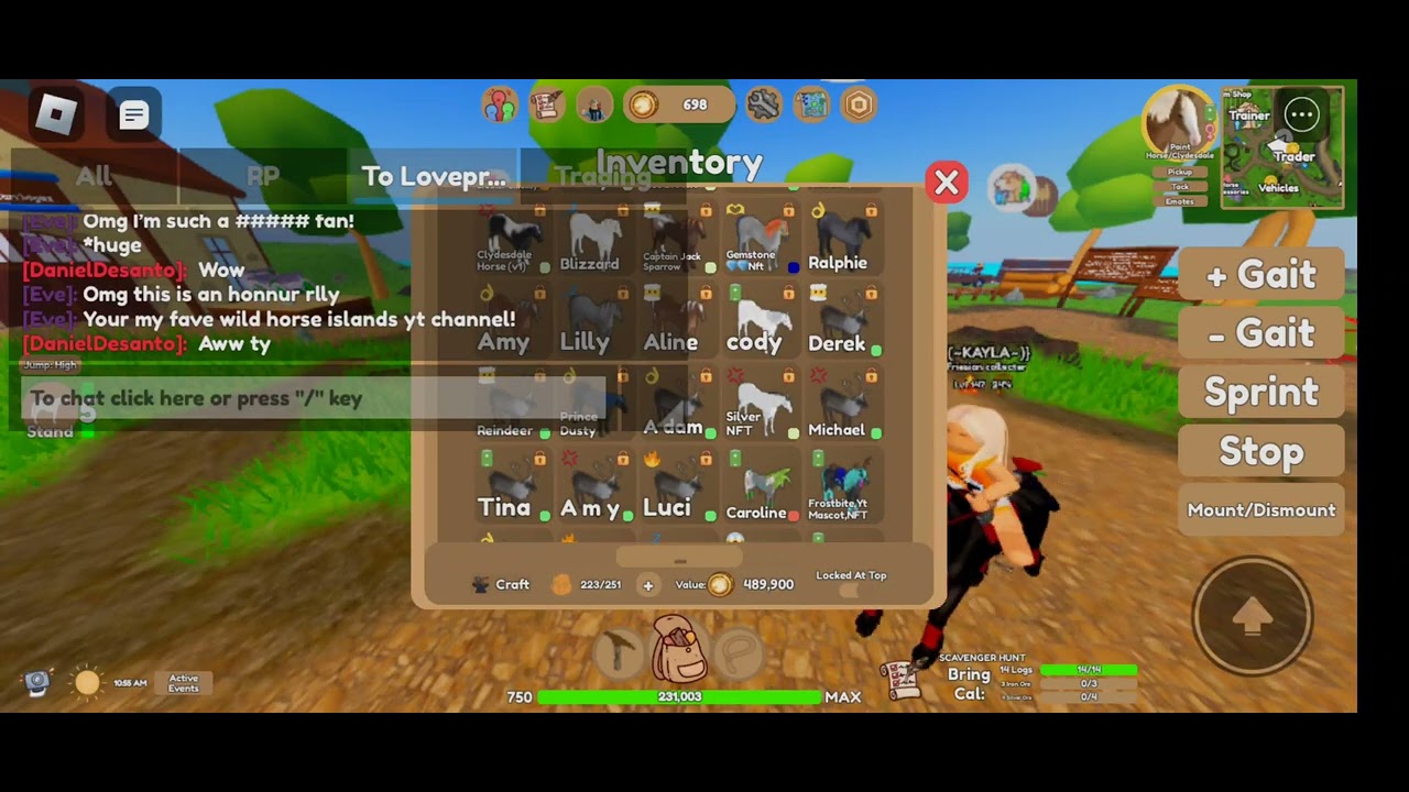 Meeting A Fan In Wild Horse Island In Roblox - YouTube